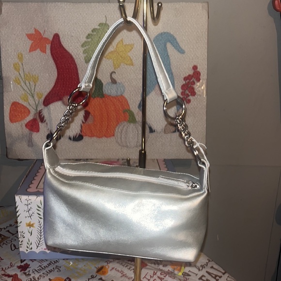 Unbranded | Bags | Excellent Condition Small Unbranded Silver Hand Bag ...